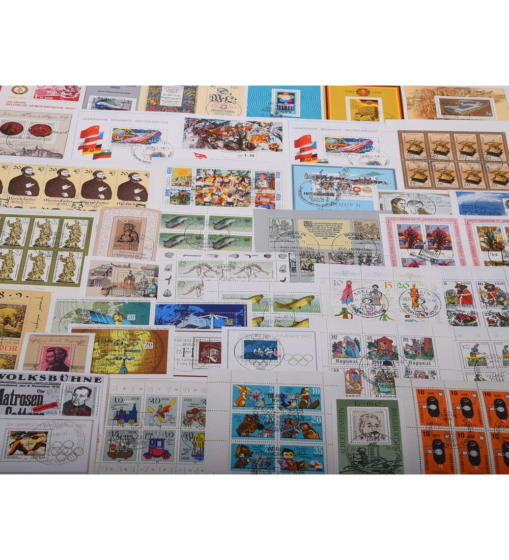 DDR Blocks/Kleinbogen Kollektion gestempelt Briefmarke - Goldhahn - 124247