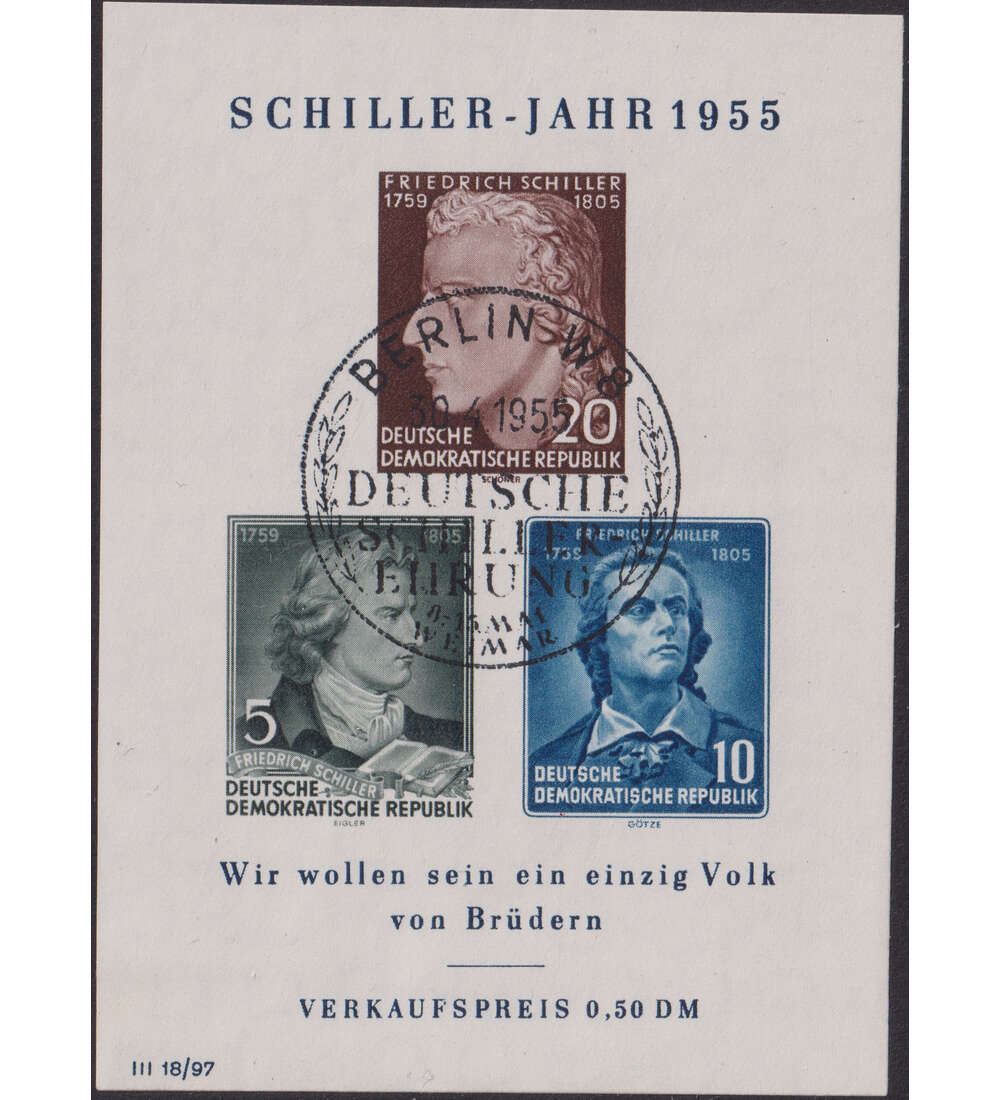 DDR Blocks mit kleinen Fehlern Block 12 IV Briefmarke - Goldhahn - 134324
