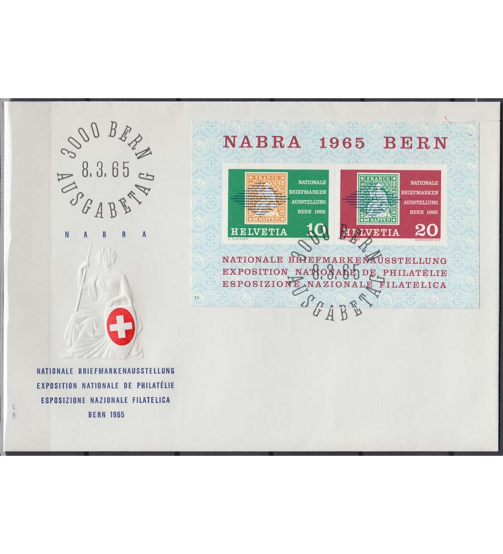 Schweiz Block 20 Ersttagsbrief FDC Briefmarken - Goldhahn - 147324