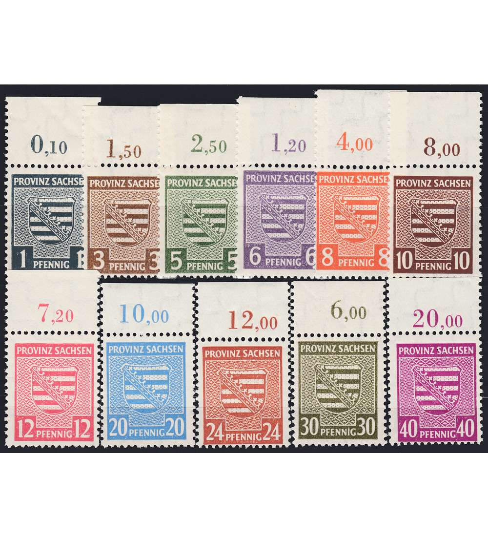 SBZ Nr. 73-84X OR postfrisch ** Oberrandsatz ohne Nr. 80X neue Briefmarke - Goldhahn - 93169712