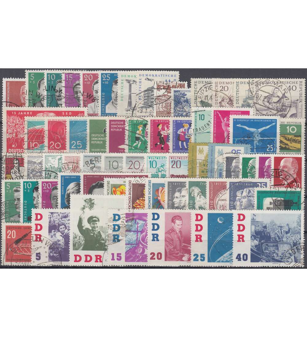 DDR Jahrgang 1961 gestempelt komplett Briefmarke - Goldhahn - 195461