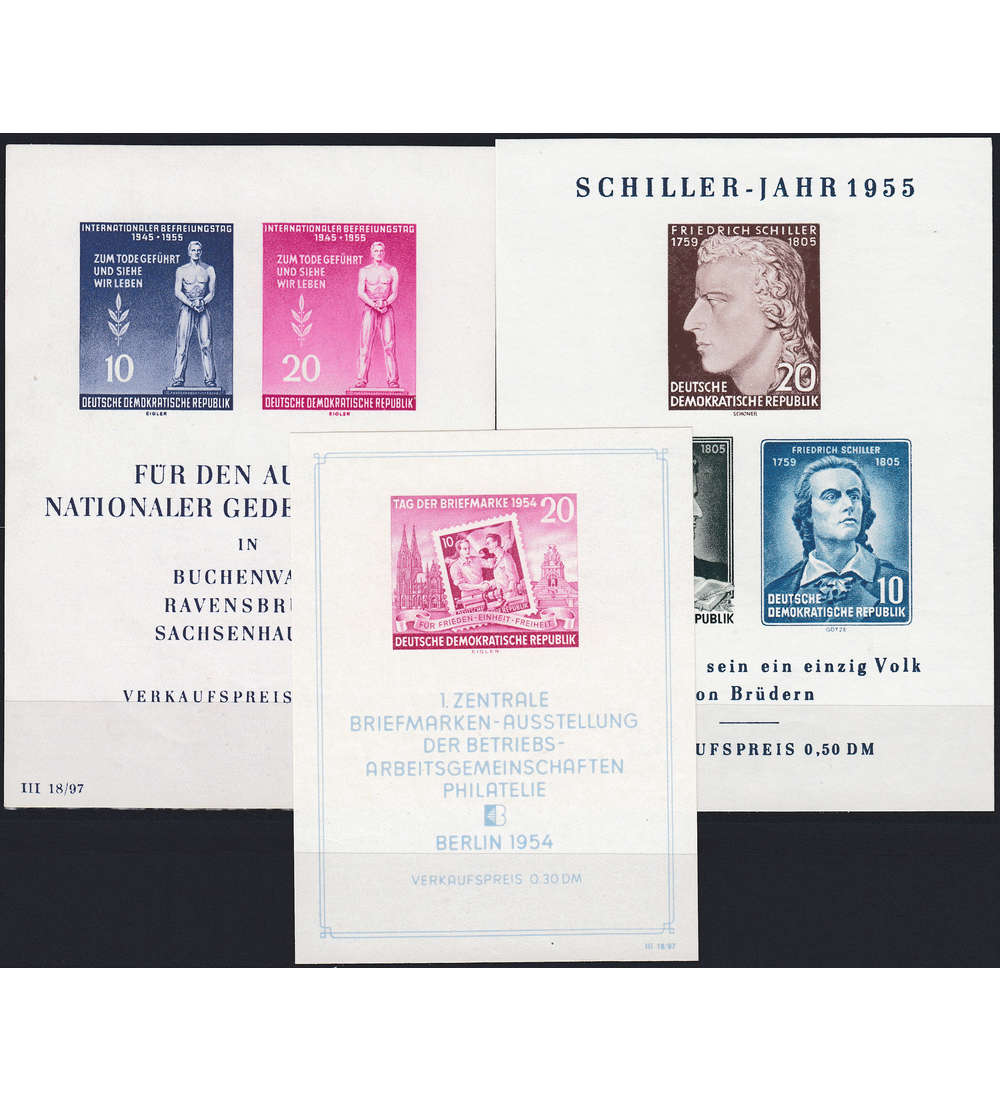 DDR Block 10-12 postfrisch ** Briefmarke - Goldhahn - 360830