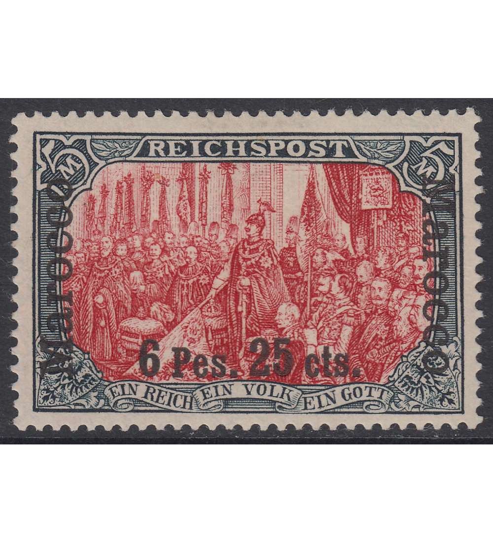 Dt. Post Marokko Nr. 19 II Briefmarke - Goldhahn - 372622