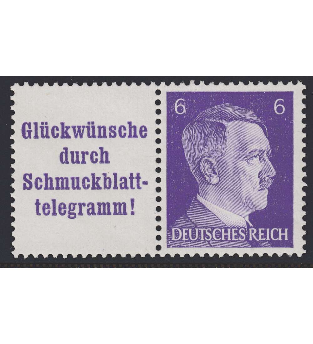 Deutsches Reich Zusammendruck W155 postfrisch Hitler 1941 (A14.3+6) Briefmarke - Goldhahn - 375641